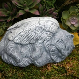 Cat Angel Statue Persian, Himalayan, Long Haired Cat, Rag Doll ...