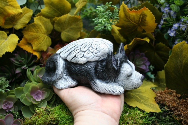 Dog Angel Statue Husky Samoyed Alaskan Malamute Akita | Etsy