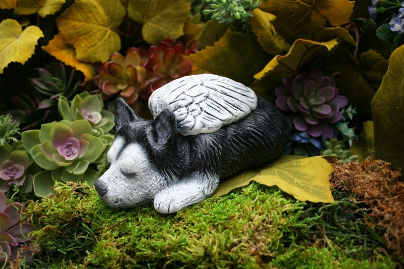 Dog Angel Statue Husky Samoyed Alaskan Malamute Akita | Etsy