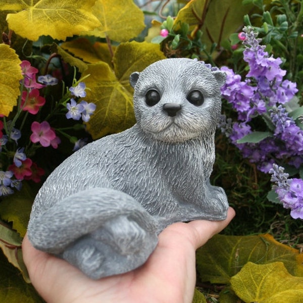 Concrete Otter Statue - Etsy