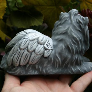 Yorkie Angel Memorial Statue, Yorkshire Terrier, Silky Terrier Dog ...