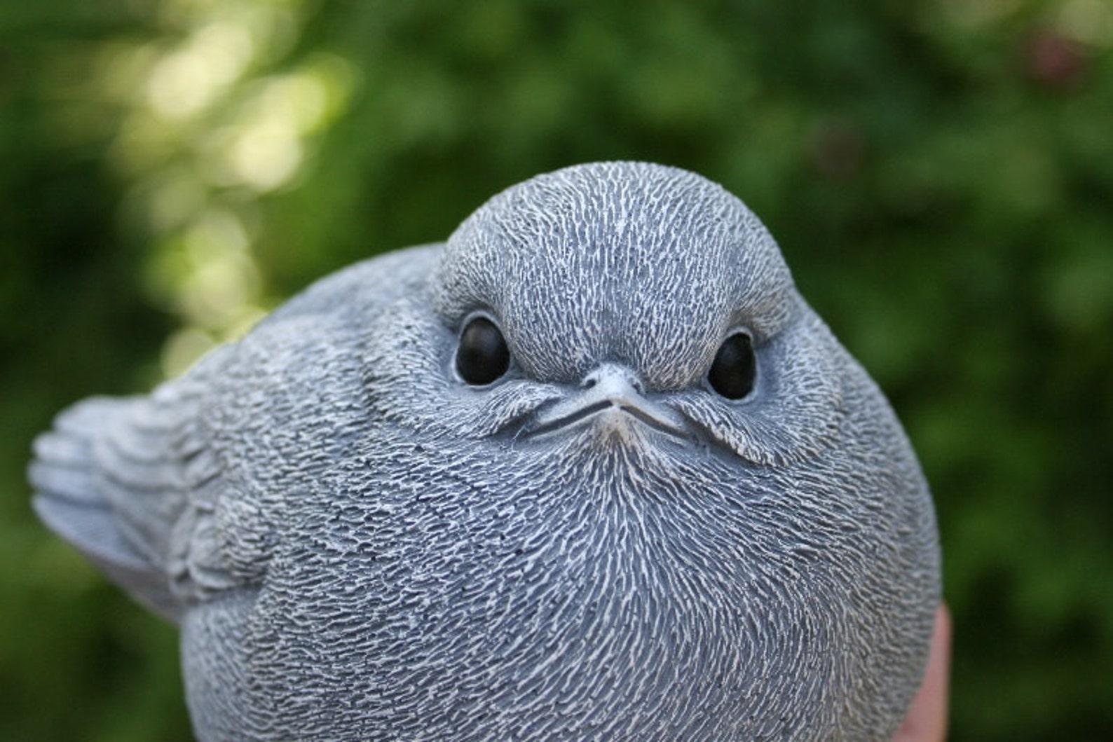 Concrete Bird Statue Fat Bird Garden Sculpture - Etsy