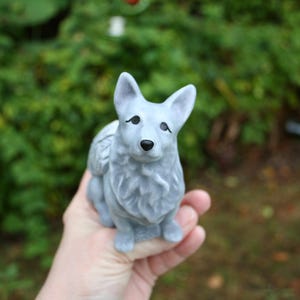 Dog Angel Statue Corgi Angel Dog Memorial Pembroke Welsh Corgi Concrete ...