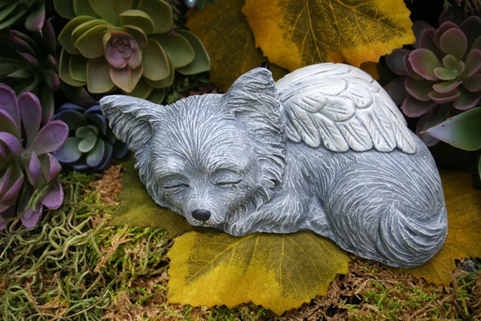 Papillon Angel Dog Statue Continental Toy Spaniel - Etsy