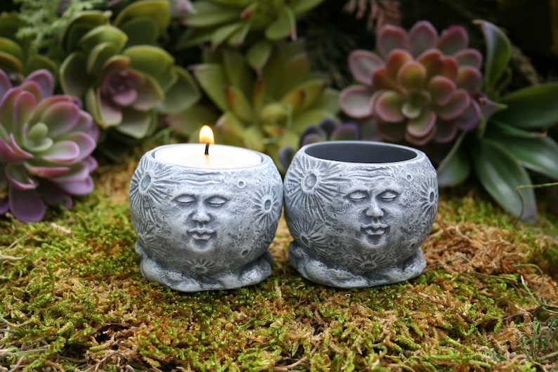 Moon Goddess Statue & Lunar Goddess Offering Dish / Tea Light Holder ...