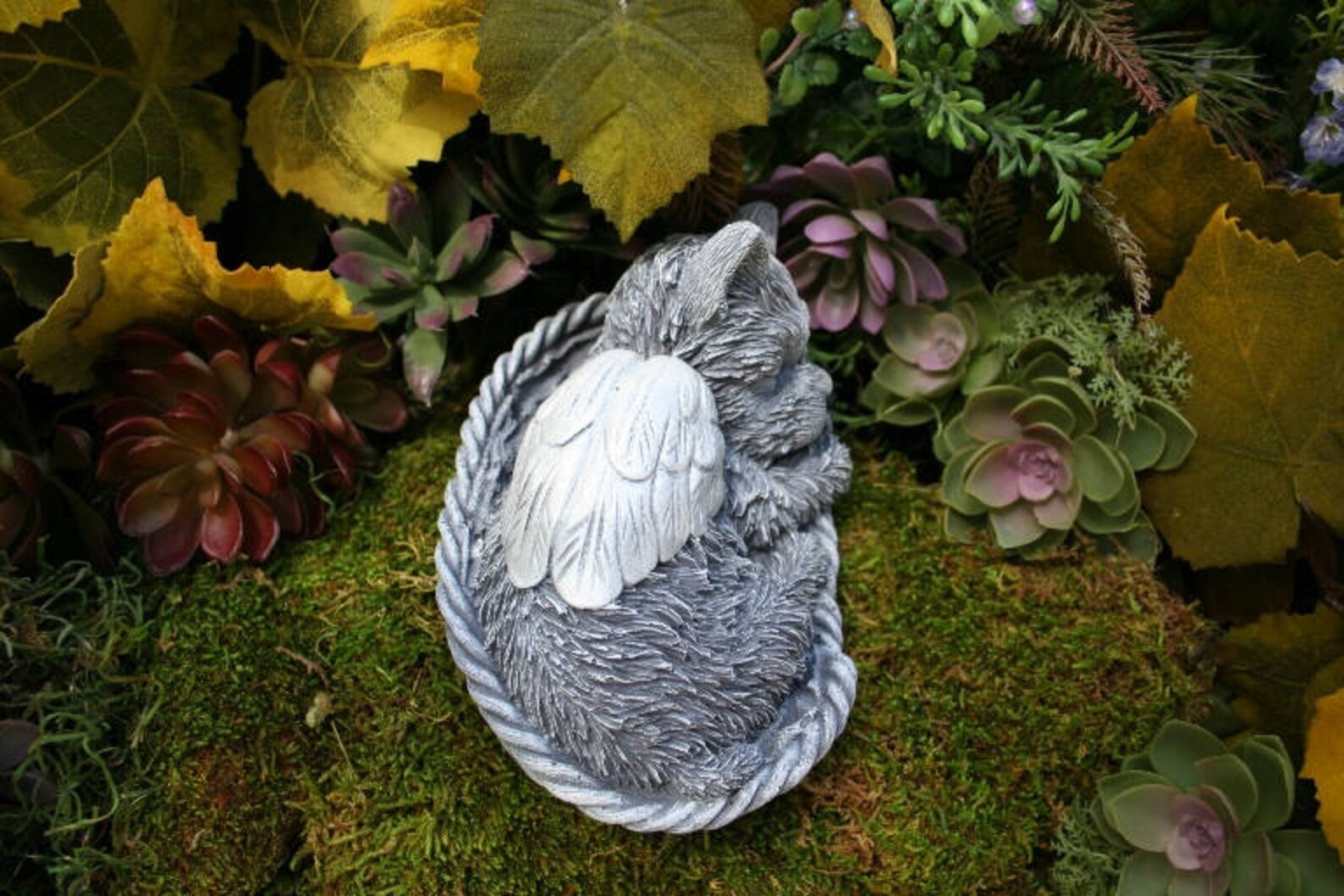 Yorkie Angel Dog Statue Yorkshire Terrier Memorial Silky | Etsy