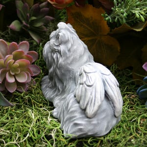 Yorkie Angel Memorial Statue, Yorkshire Terrier, Silky Terrier Dog ...