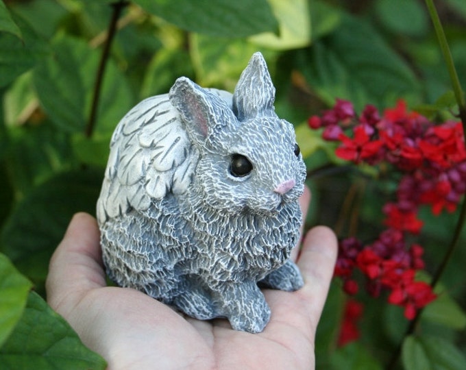 Angel Bunny Rabbit Angels Animal Garden Statues - Etsy