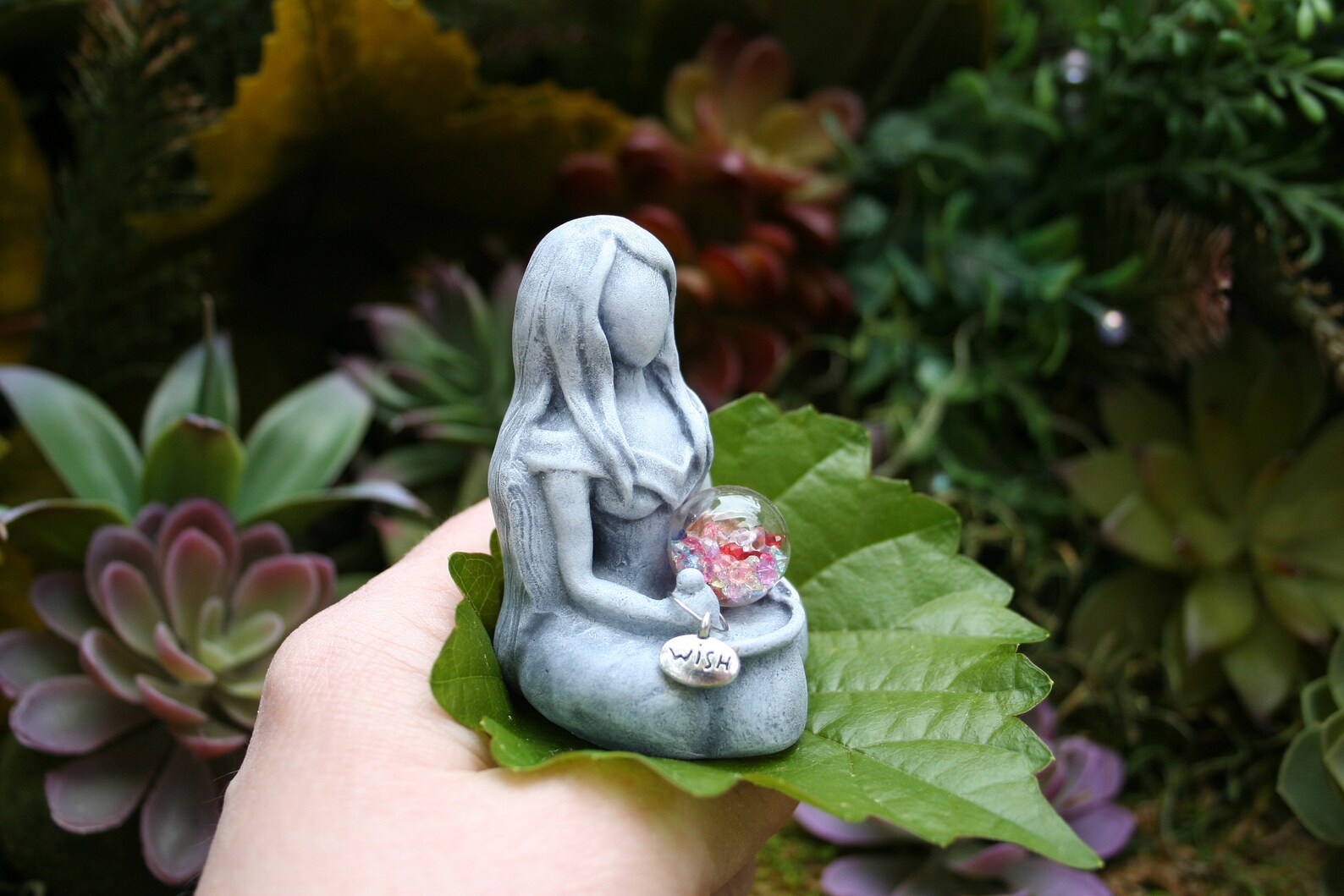 Goddess Statue - Mini Wishing Goddess Figurine - Unique Cerridwen ...