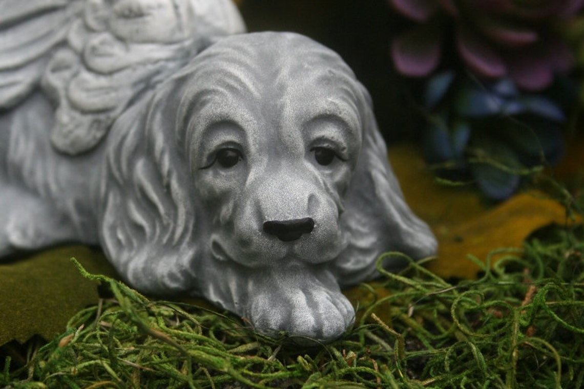 Cocker Spaniel Angel Dog Statuel Brittany King Charles - Etsy