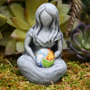 Goddess Statue of the 4 Elements - Earth, Fire, Air and Water - Mini ...