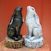 Moon Gazing Hare Statue - Traditional Style March Hare Ornament ...