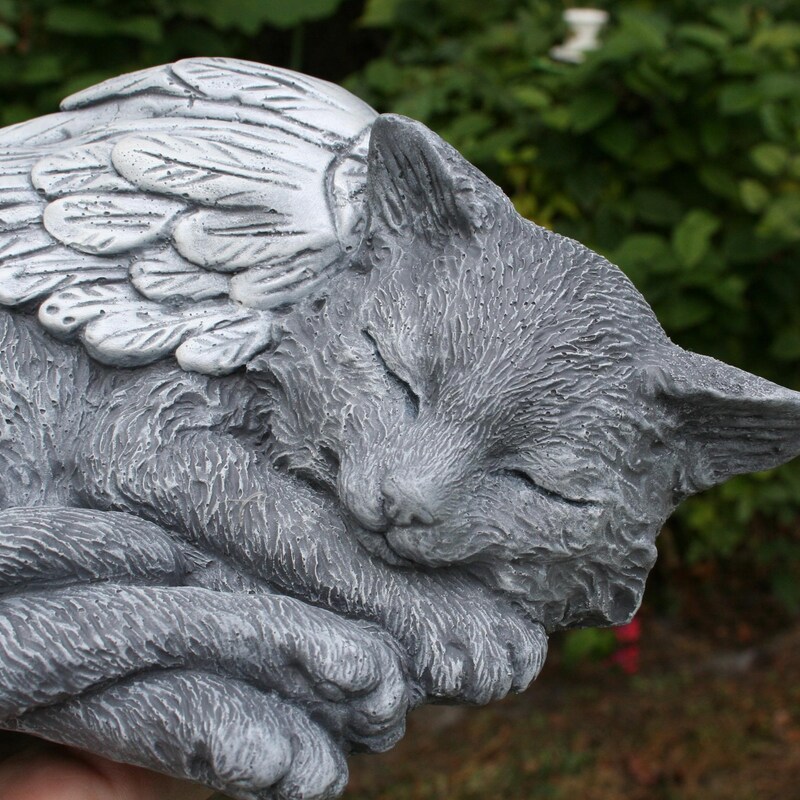 Cat Angel Statue - Etsy