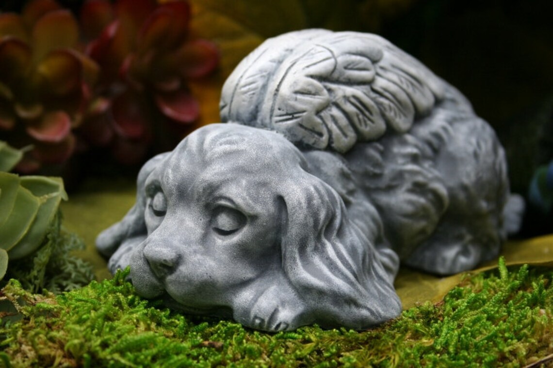 Angel Dog Statues cocker Spaniel Angel Concrete - Etsy