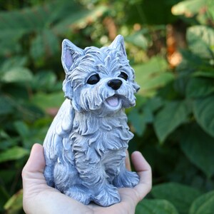 Yorkshire Terrier Angel Dog Statue, Yorkie, Silky Terrier Concrete ...