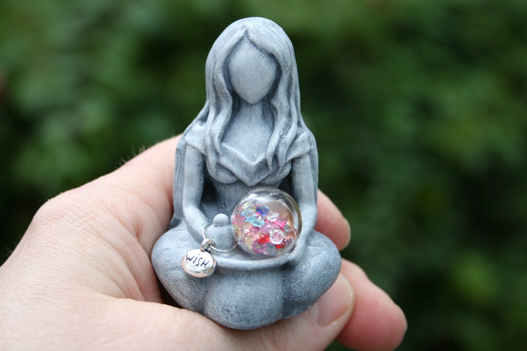 Goddess Statue - Mini Wishing Goddess Figurine - Unique Cerridwen ...