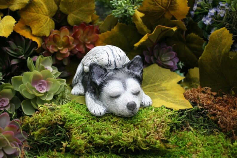 Dog Angel Statue Husky Samoyed Alaskan Malamute Akita | Etsy