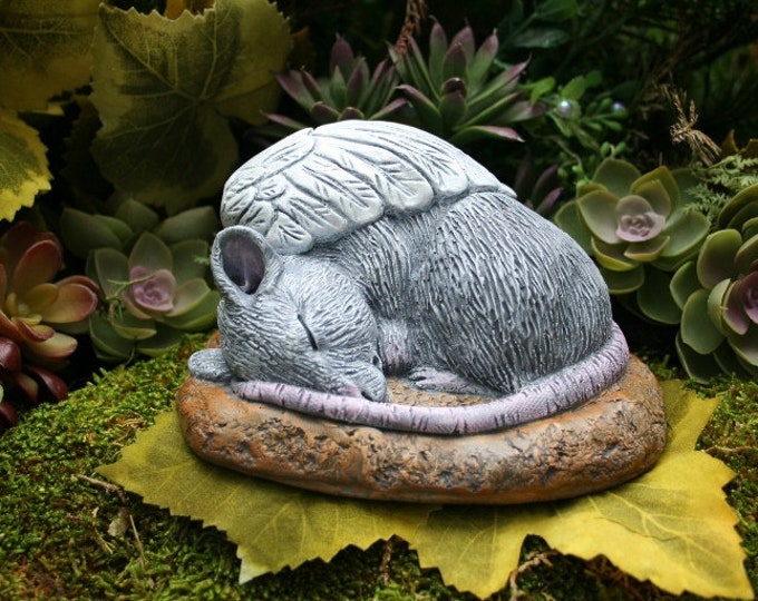 Rat Angel Statue Rat Memorial Concrete Rat Garden Statue | Etsy