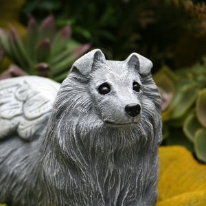 Shetland Sheepdog Angel Sheltie Collie Dog Angel Statue Memorial Solid ...