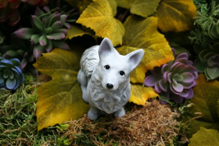 Dog Angel Statue Corgi Angel Dog Memorial Pembroke Welsh - Etsy