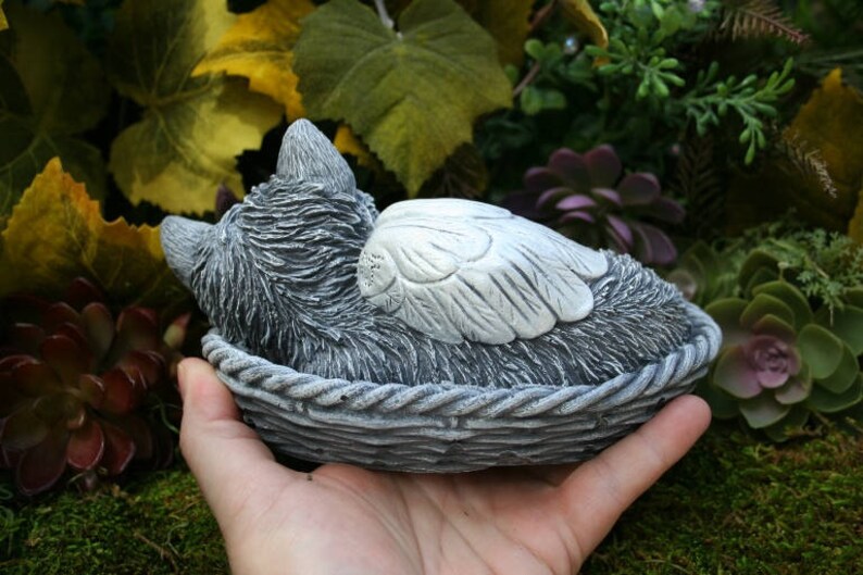 Yorkie Angel Dog Statue Yorkshire Terrier Memorial Silky - Etsy