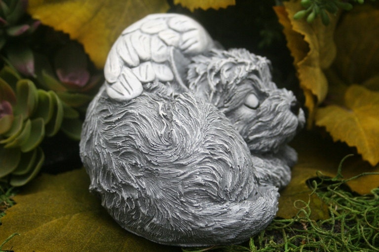 Yorkie Angel Dog Statue Yorkshire Terrier or Silky Terrier - Etsy