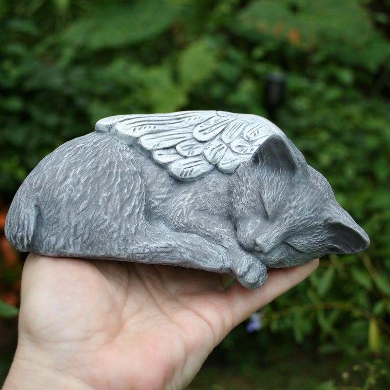 Cat Angel Statue - Etsy
