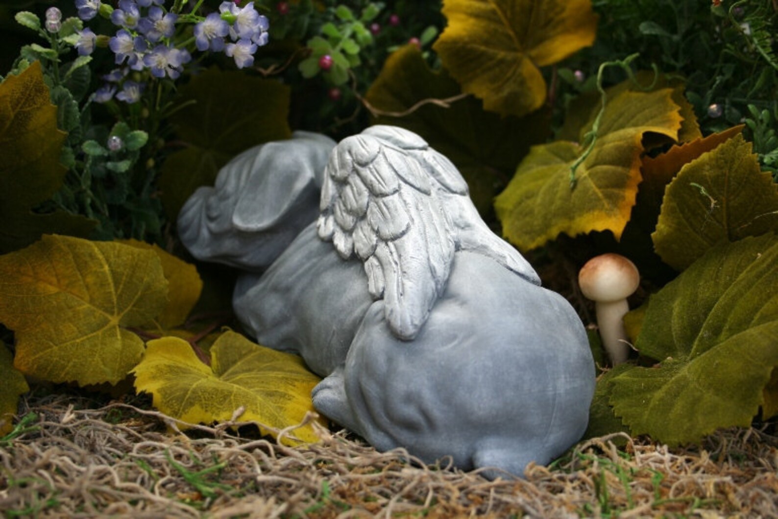 Boxer Angel Dog Statue - Boxer or Bull Mastiff Concrete Statue - Pet ...