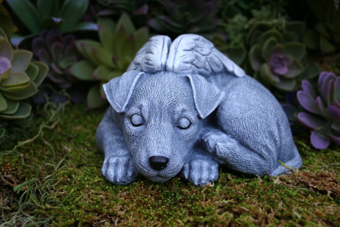 Jack Russell Terrier Memorial Statue - Jack Russell Angel Dog - JRT ...