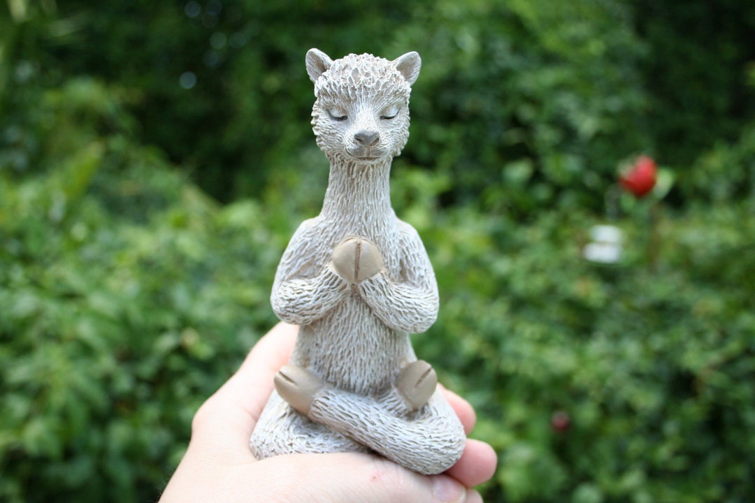Yoga Llama Statue! Zen Llama Has No Drama - Meditating Llama is Perfect ...