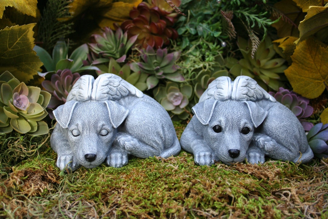 Jack Russell Terrier Memorial Statue - Jack Russell Angel Dog - JRT ...