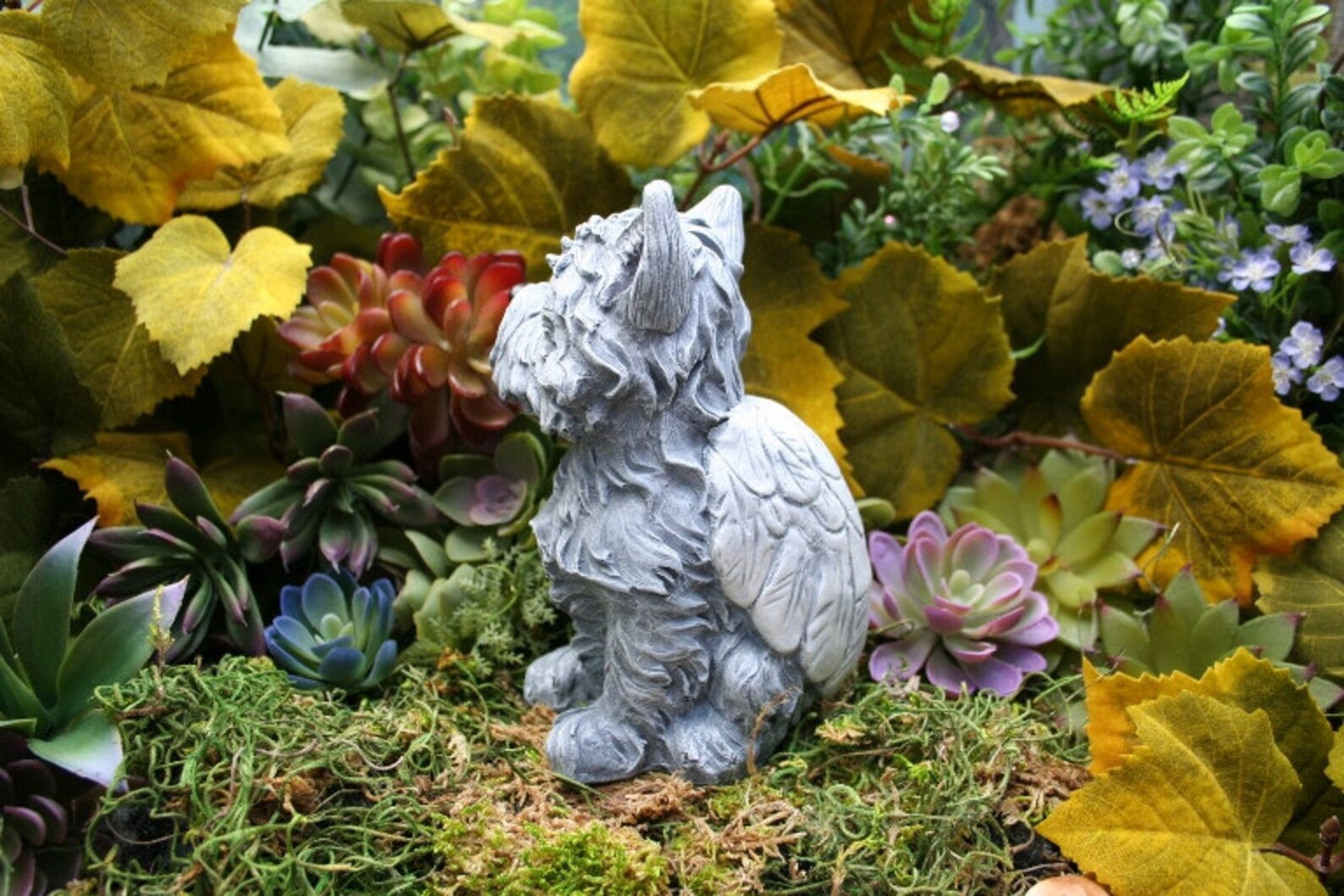 Yorkshire Terrier Angel Dog Statue Yorkie Silky Terrier | Etsy