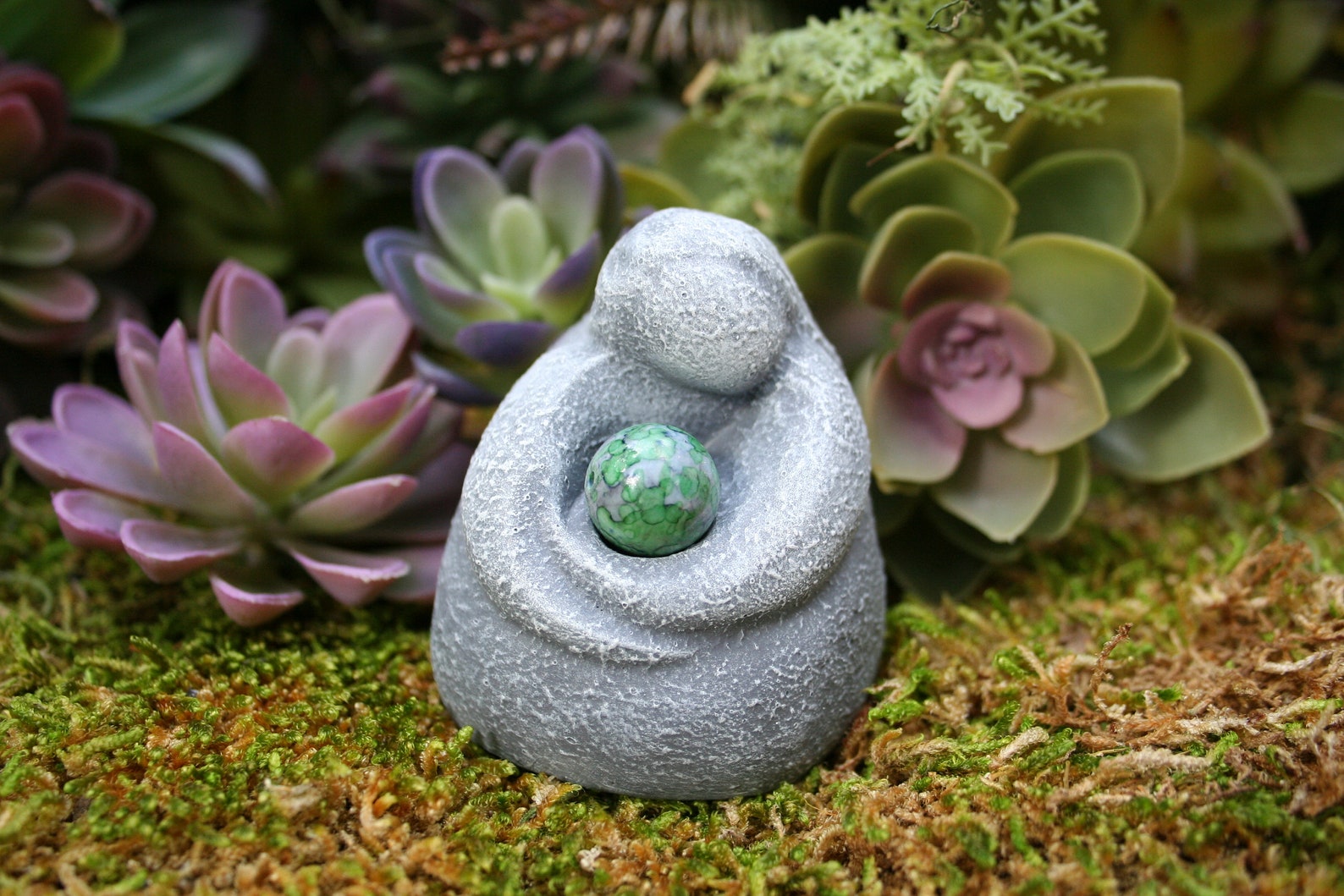 Mother Earth Goddess Statue - Gaia Statue Cradling the World in Her ...