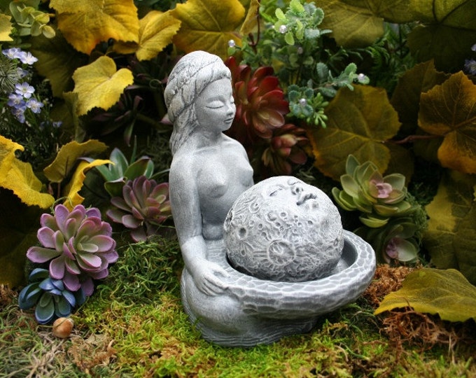 Moon Goddess Statue Lunar Goddess Offering Sculpture Moon - Etsy
