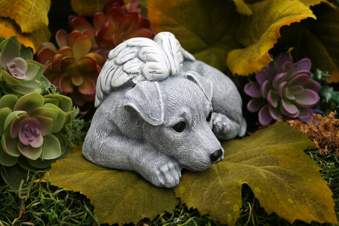 Jack Russell Terrier Memorial Statue - Jack Russell Angel Dog - JRT ...