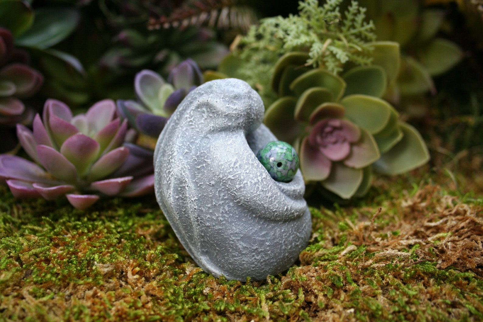 Mother Earth Goddess Statue Gaia Statue Cradling the World - Etsy