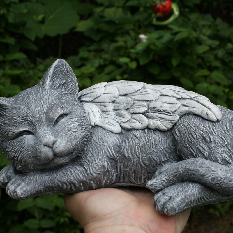 Angel Cat Statue - Etsy