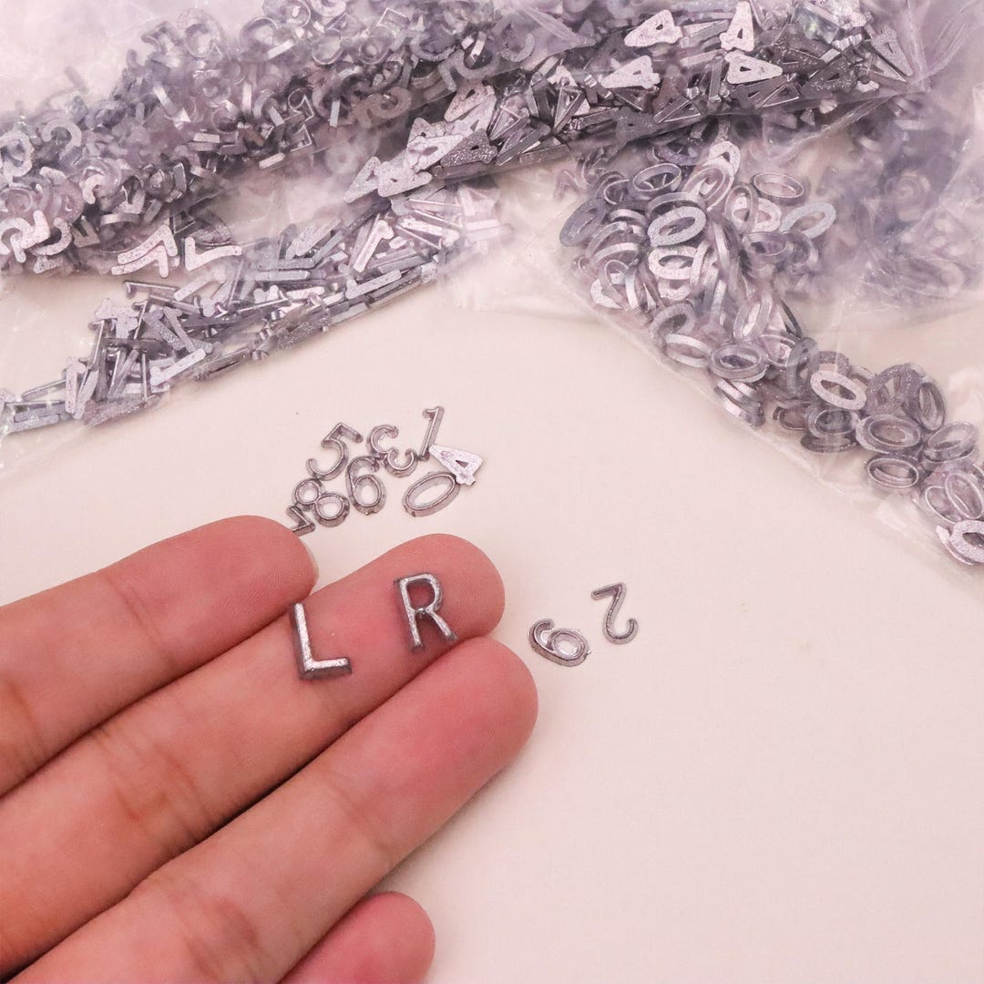 L and R Letters for Xray Markers Bulk Lead Letters, Unmounted Flat Face ...