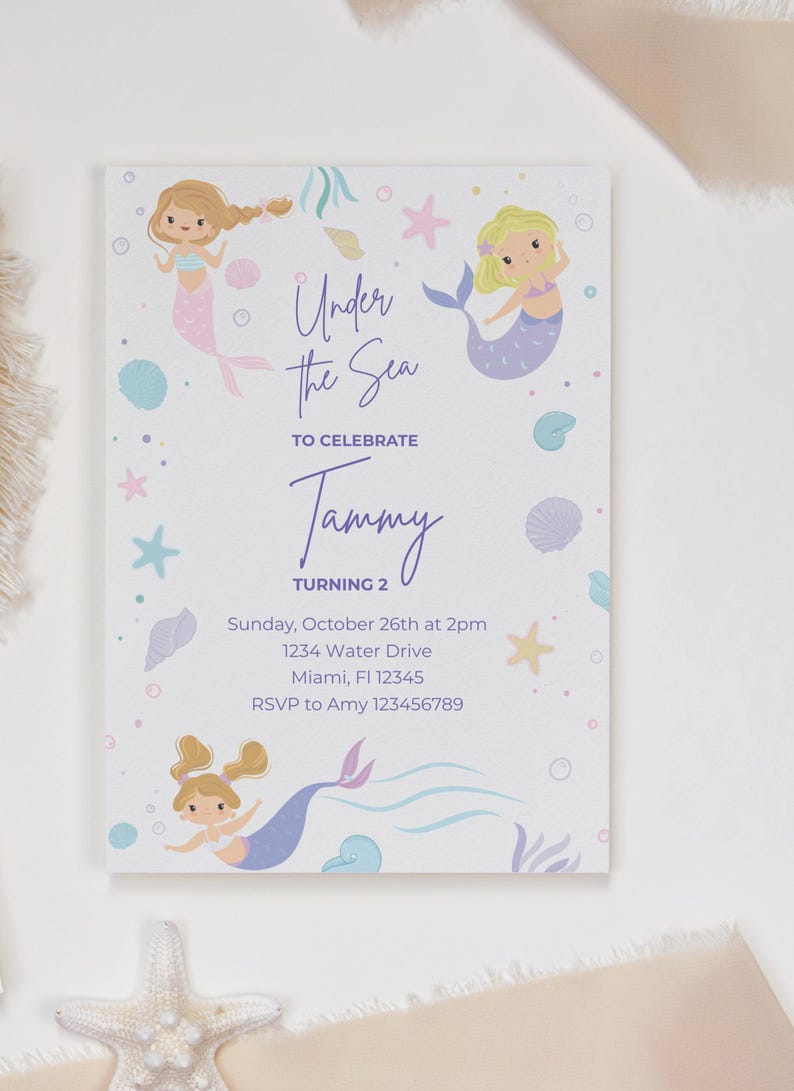 Under the Sea Party Invitation - Etsy