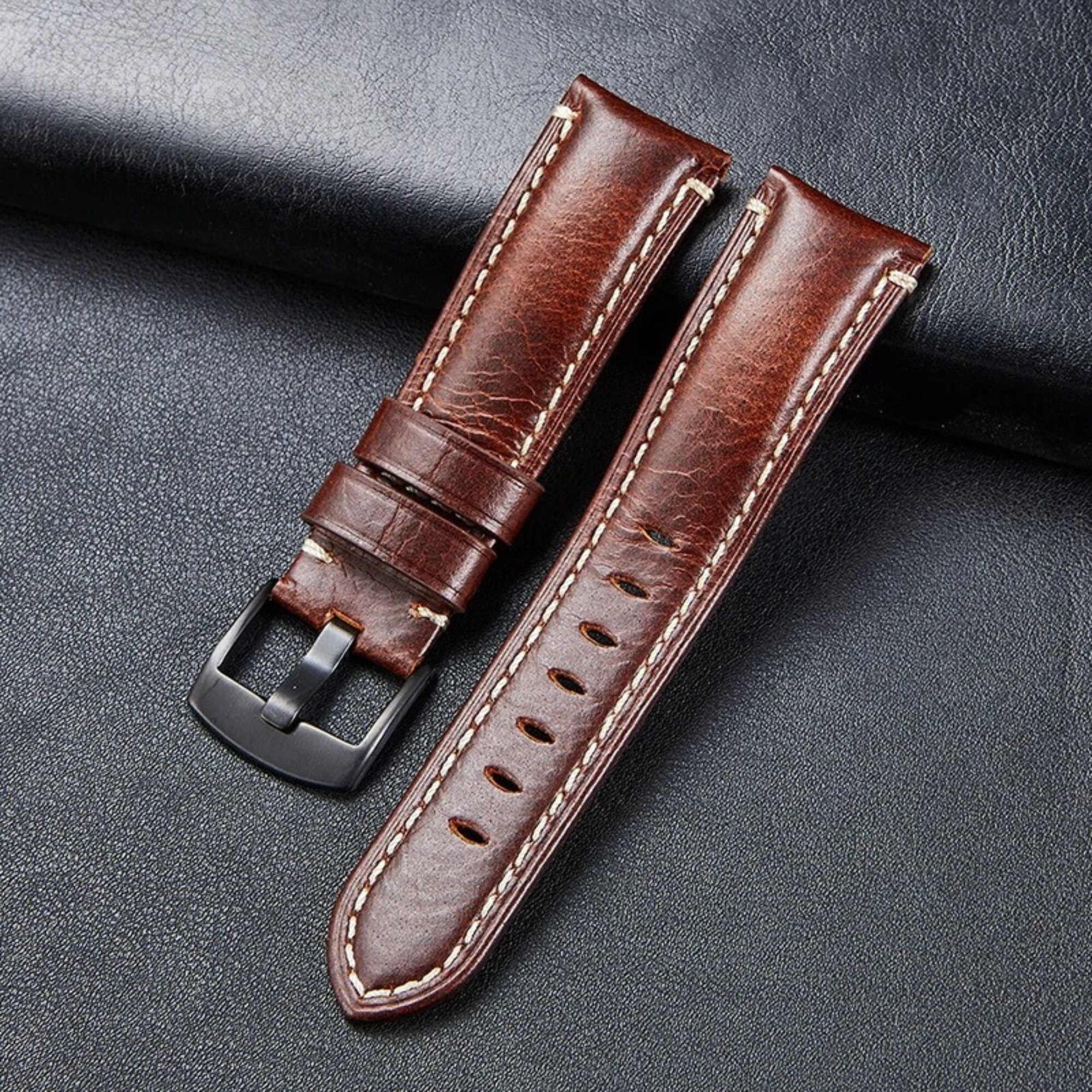 Shinki Hikaku Shell Cordovan Premium Leather Strap - High Quality ...