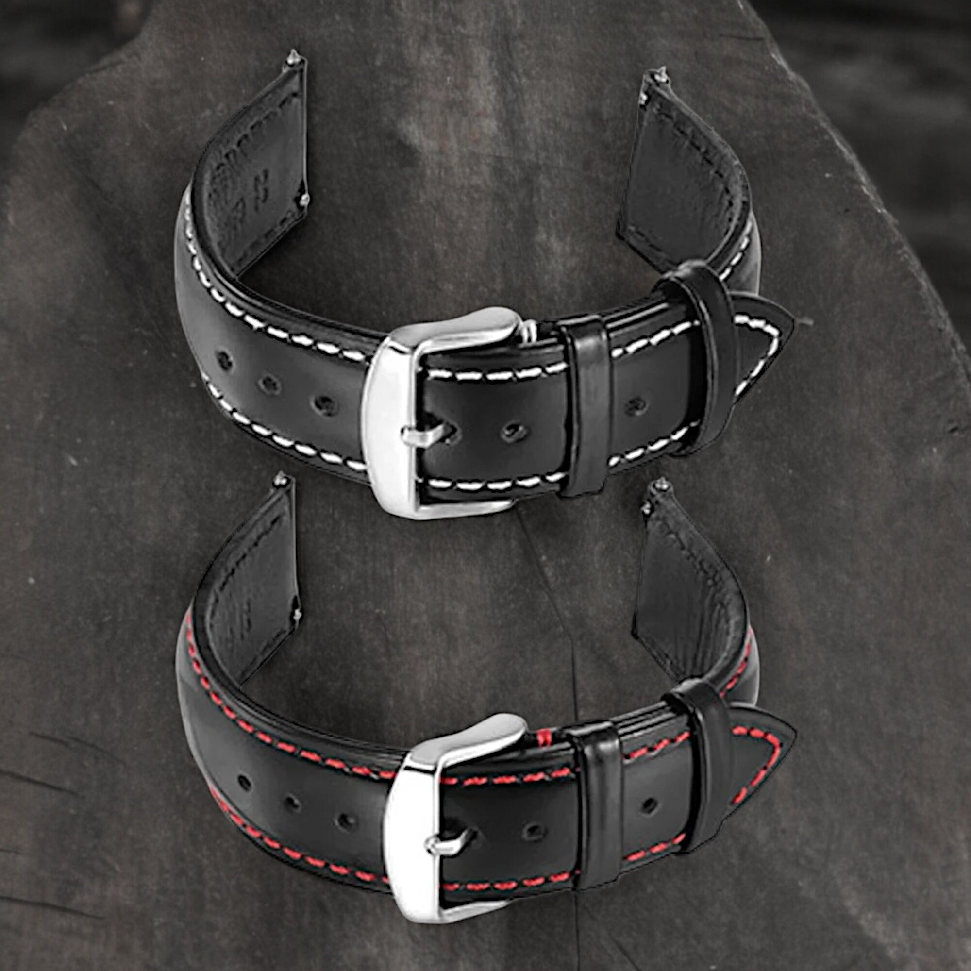 Premium Omega Black Cordovan Watch Strap - Handmade Luxury Strap for ...