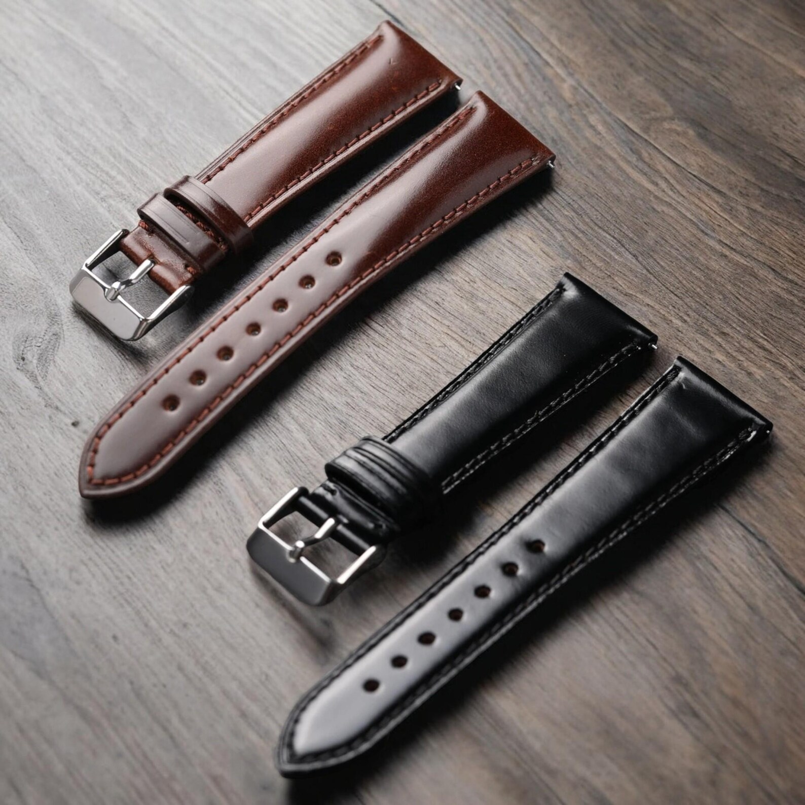 Handmade Leather Watch Strap Unique Design A Variety of Colors ...