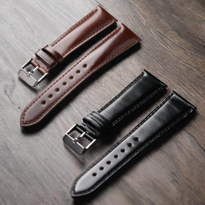 Handmade Leather Watch Strap Unique Design A Variety of Colors ...