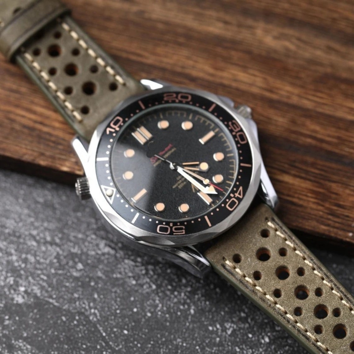 Handmade Rally Racing Leather Watch Strap | Beautiful Strap, Sizes 18 ...