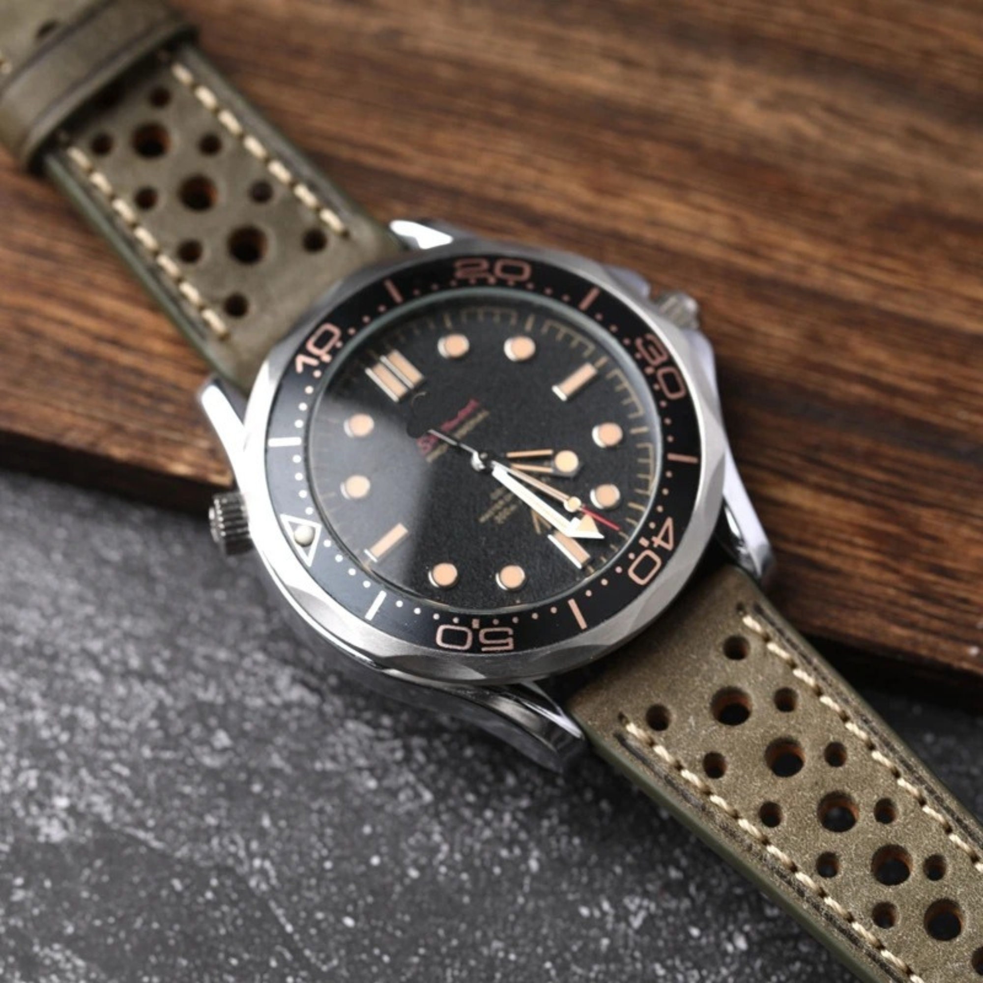 Handmade Rally Racing Leather Watch Strap | Beautiful Strap, Sizes 18 ...
