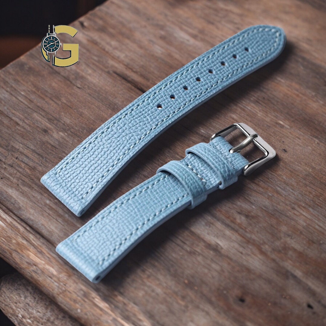 Fashionable White Slim Watch Strap - Premium Leather Replacement Strap ...