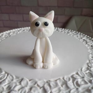 Cat Edible Fondant Cake Topper - Etsy UK