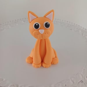 Cat Edible Fondant Cake Topper - Etsy UK
