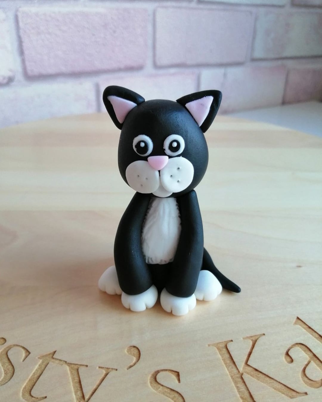 Cat Edible Fondant Cake Topper - Etsy UK