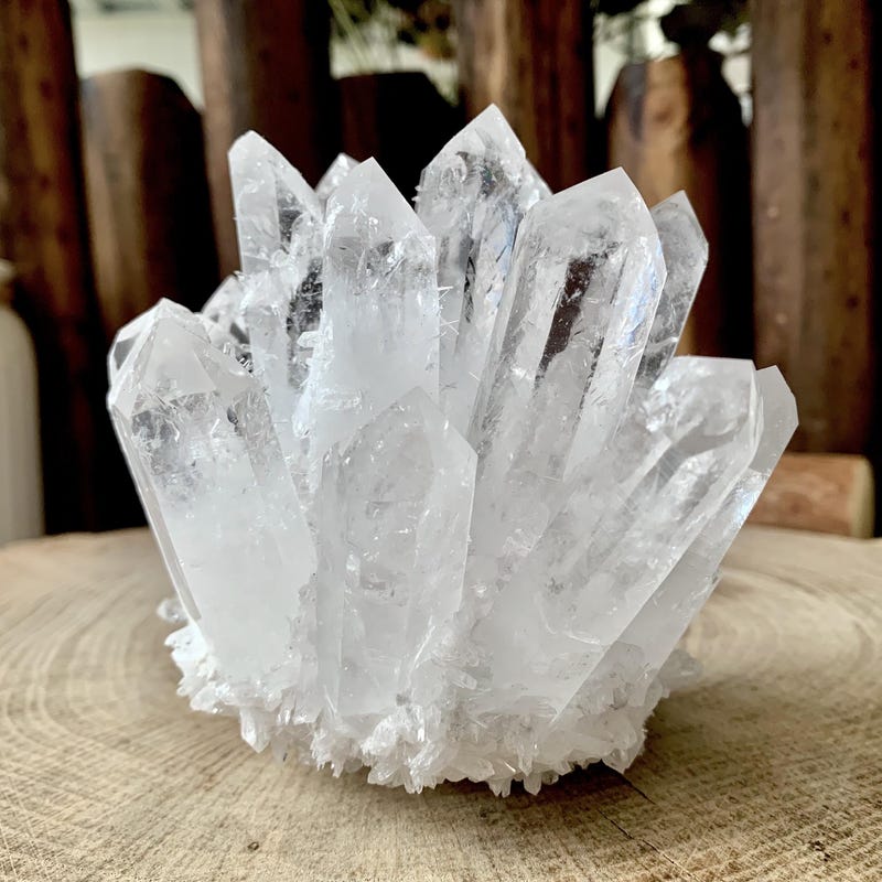Clear Quartz Cluster - Etsy